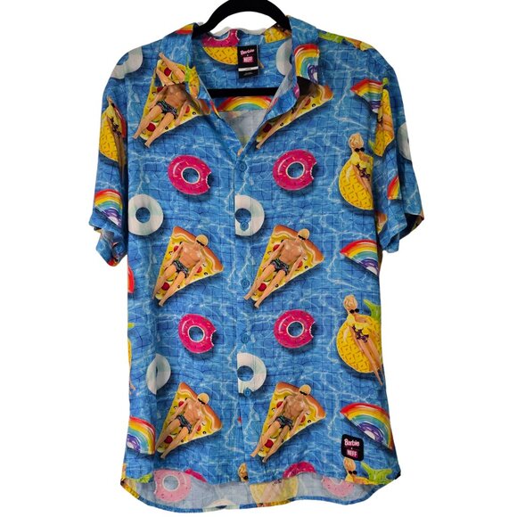 Neff | Shirts | Barbie X Neff Poolsider Buttonup Shirt Graphic Collab ...